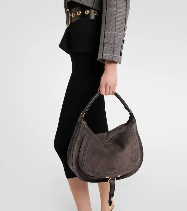 Chloé Marcie Shoulder Bag - Brown