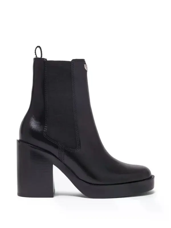 Maje Heeled Leather Chelsea Boots