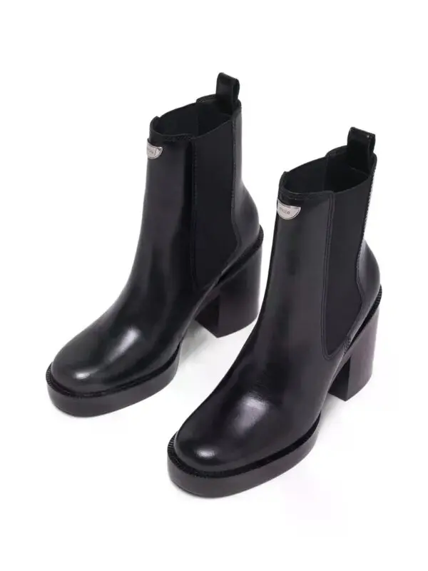 Maje Heeled Leather Chelsea Boots