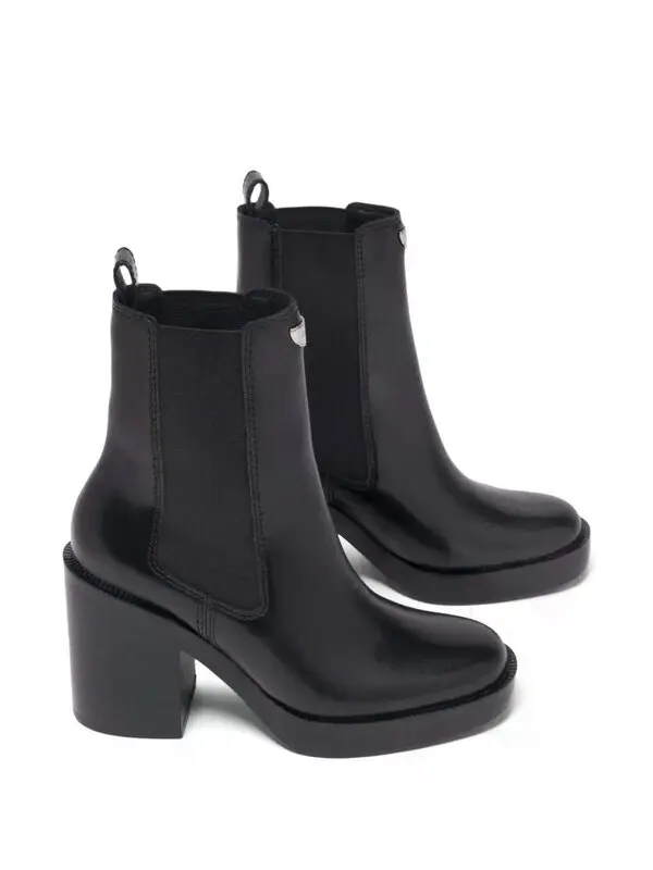 Maje Heeled Leather Chelsea Boots