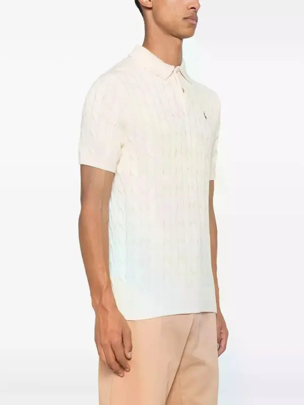 Polo Ralph Lauren Polo Pony Cable-knit Polo Shirt