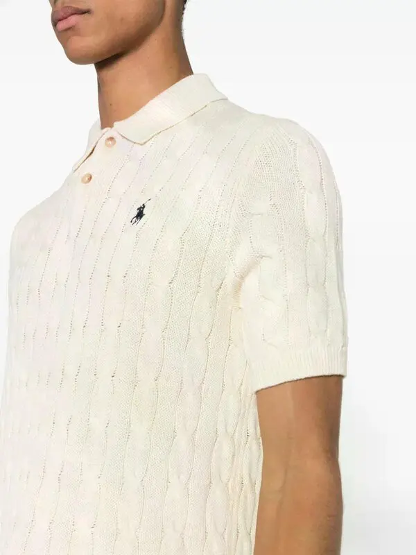 Polo Ralph Lauren Polo Pony Cable-knit Polo Shirt