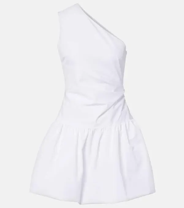 PATOU Gathered Faille Minidress