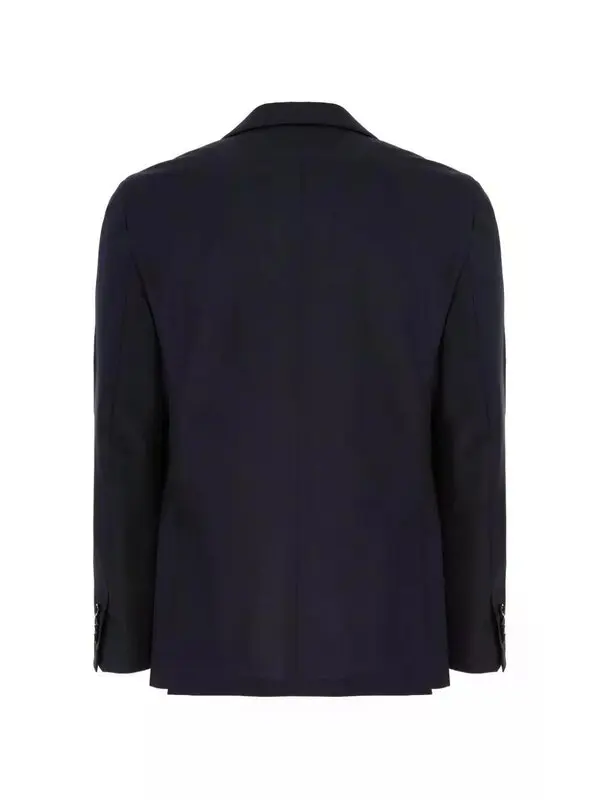 LARDINI Wool Button Suit - Blue