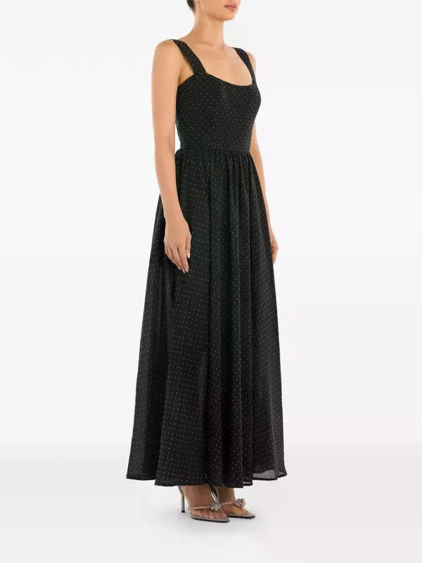 POST MERIDIEM Sequin-embellished Maxi Dress - Black
