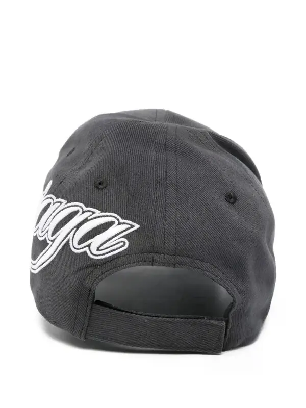 Balenciaga Drill Cotton Cap With Cursive Script Logo