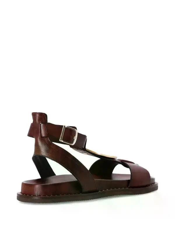 KOTRIS SANDALS T-strap Leather Sandals