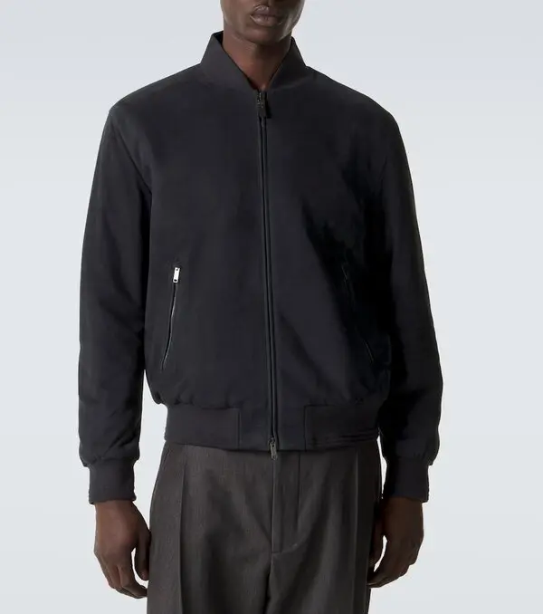 TOD'S Suede Bomber Jacket