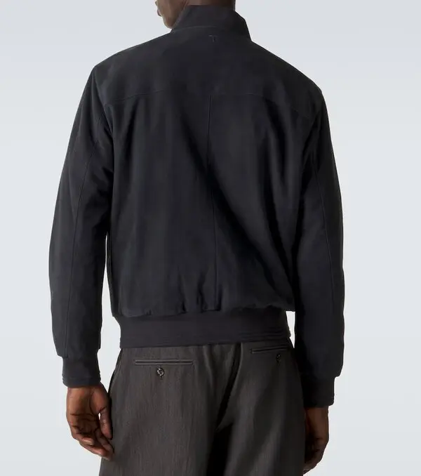 TOD'S Suede Bomber Jacket