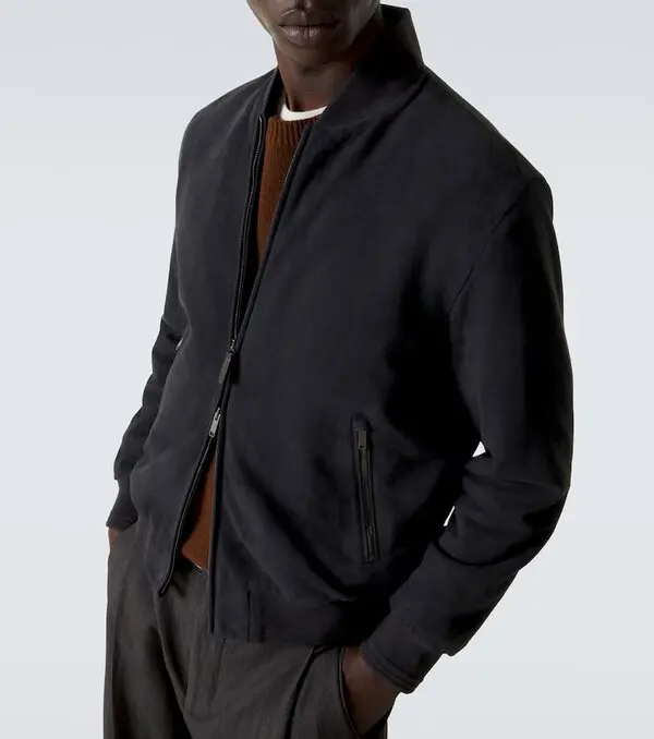 TOD'S Suede Bomber Jacket