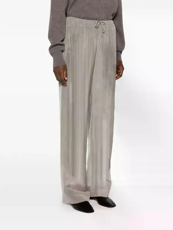 RÓHE Striped Palazzo Pants - Grey