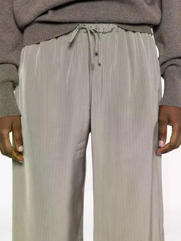 RÓHE Striped Palazzo Pants - Grey