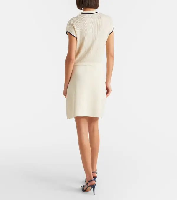 Valentino Garavani Cotton-blend Minidress - White