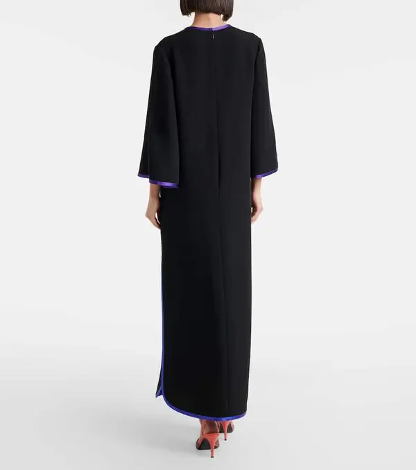 Valentino Garavani Vgold Cady Couture Maxi Dress - Black