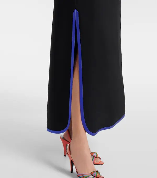 Valentino Garavani Vgold Cady Couture Maxi Dress - Black