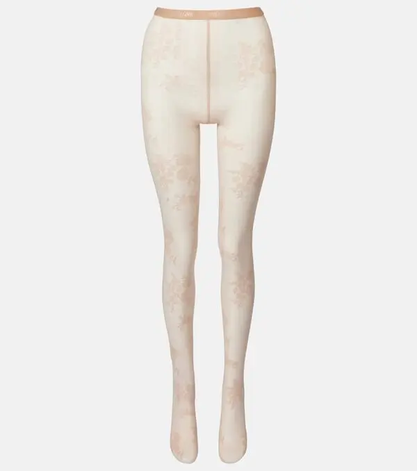 Valentino Garavani Floral Tights - Pink