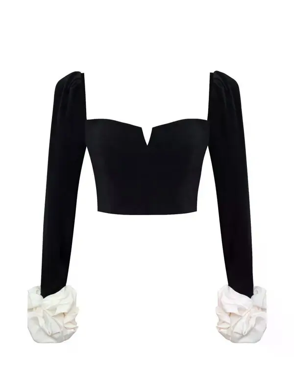 POST MERIDIEM Velvet Top - Black