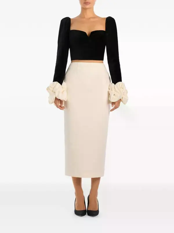 POST MERIDIEM Velvet Top - Black