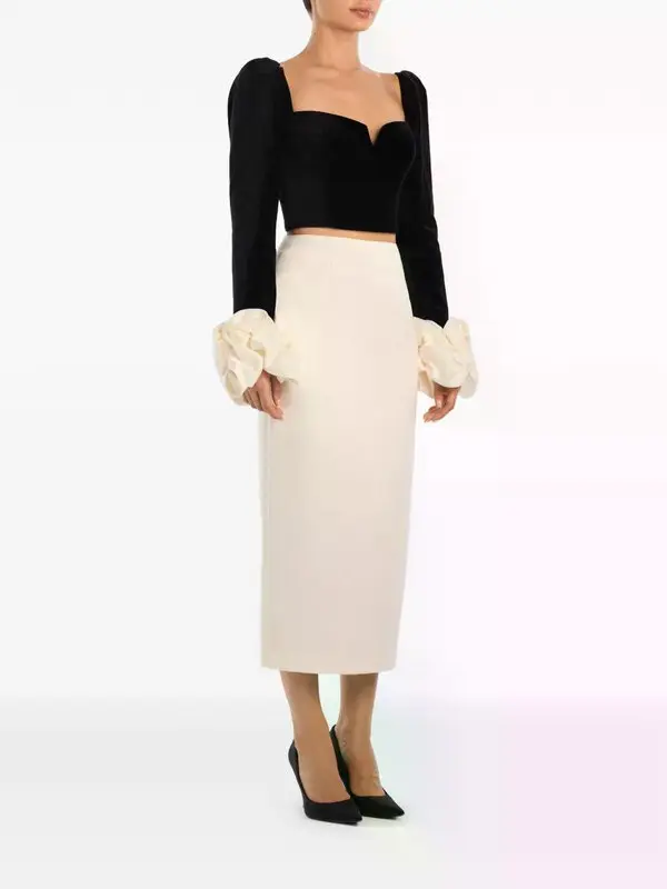 POST MERIDIEM Velvet Top - Black