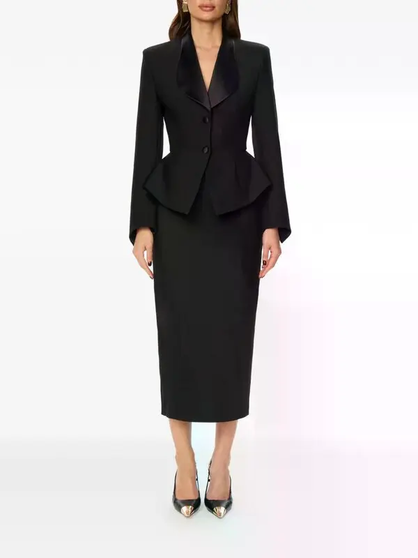 POST MERIDIEM Straight-line Maxi Skirt