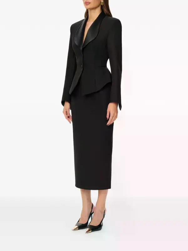 POST MERIDIEM Straight-line Maxi Skirt