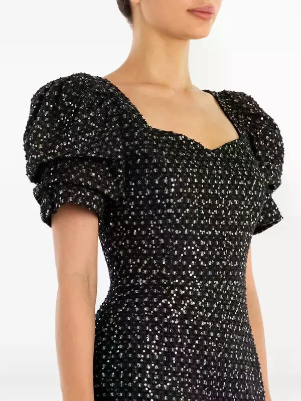 POST MERIDIEM Sweetheart-neck Midi Dress