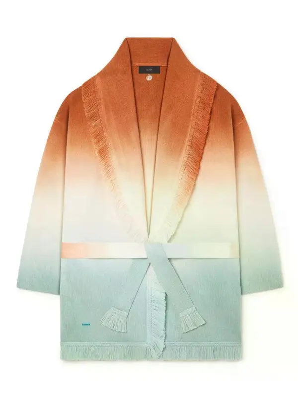 Alanui Fringed Cardigan-coat - Orange