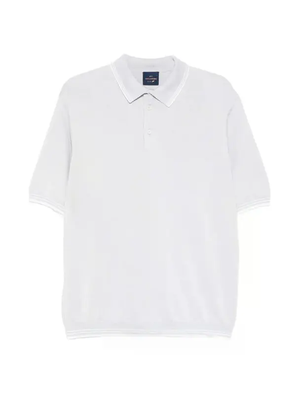 Paul & Shark Stripe-trim Polo Shirt - Blue