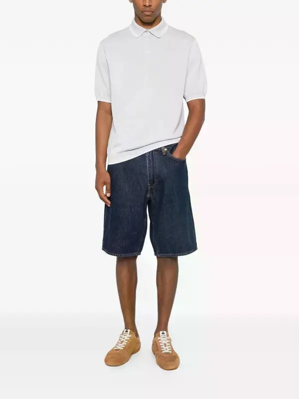 Paul & Shark Stripe-trim Polo Shirt - Blue