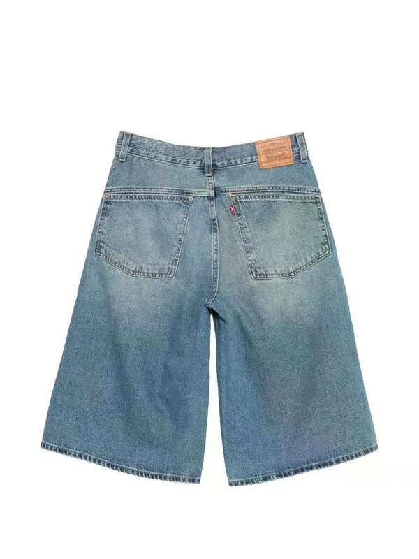 LEVI'S Baggy Wide Leg Denim Shorts With Button Fly