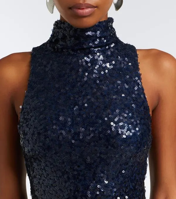 Christopher Esber Sequined Gown - Blue