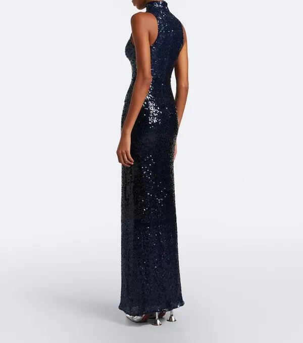 Christopher Esber Sequined Gown - Blue