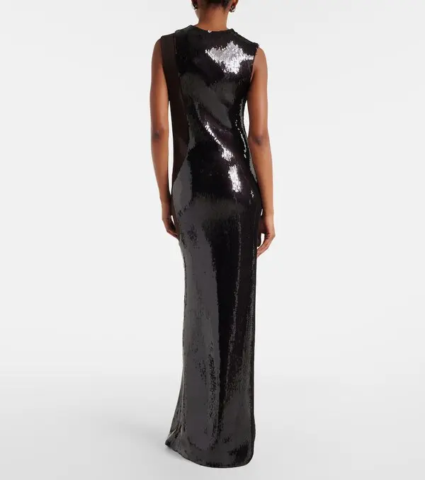 Christopher Esber Sequined Gown - Brown