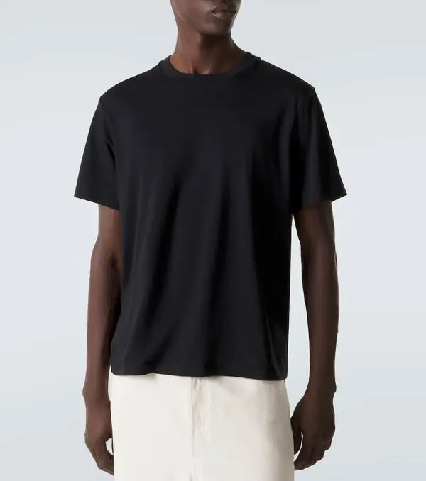 FRAME Cotton Jersey T-shirt - Black