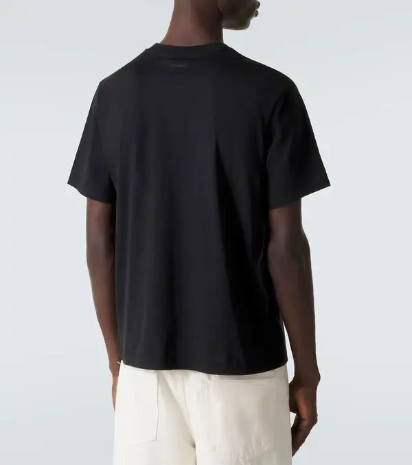 FRAME Cotton Jersey T-shirt - Black