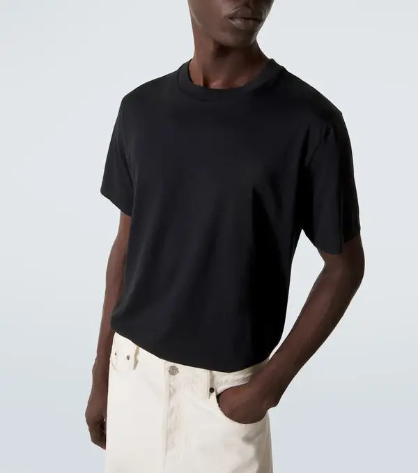 FRAME Cotton Jersey T-shirt - Black