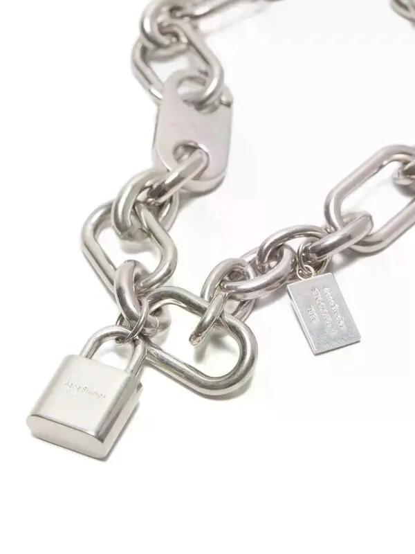 Acne Studios Padlock Chain Necklace
