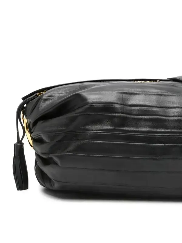 COCCINELLE Logo-lettering Leather Satchel - Black