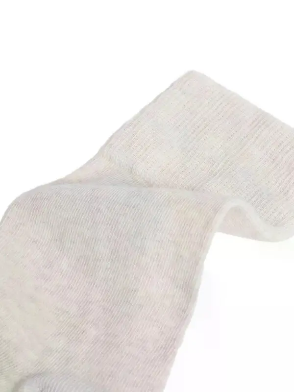 Maison Kitsuné Fox-motif Socks - Neutrals