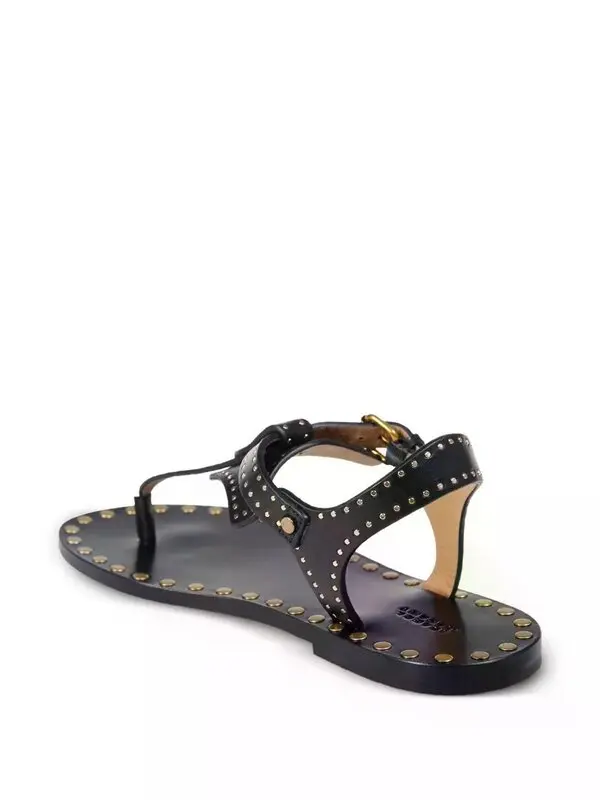 Isabel Marant Étoile Joony Studded Buckle Sandals - Black
