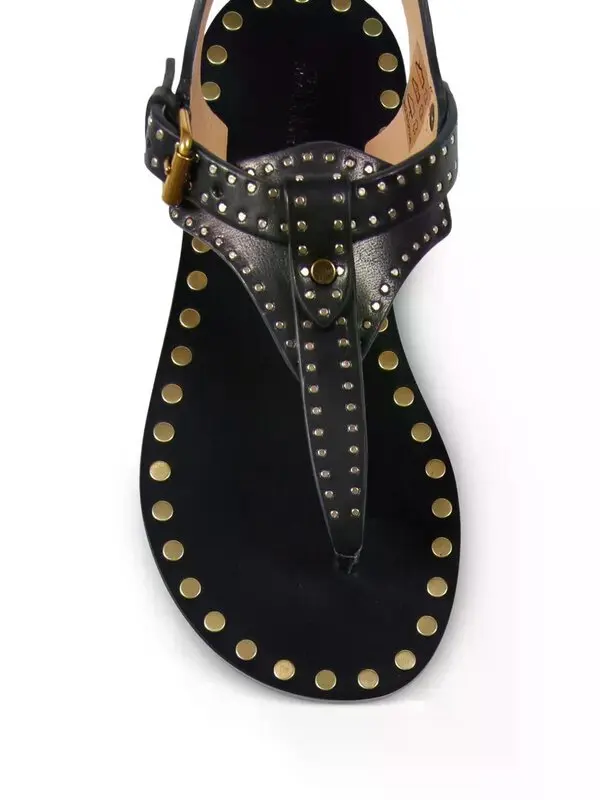 Isabel Marant Étoile Joony Studded Buckle Sandals - Black