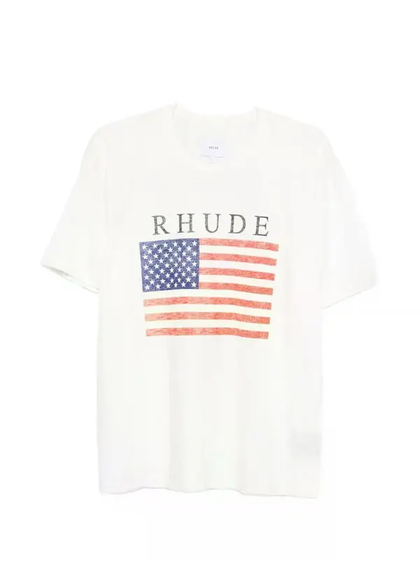 Rhude Usa Flag T-shirt