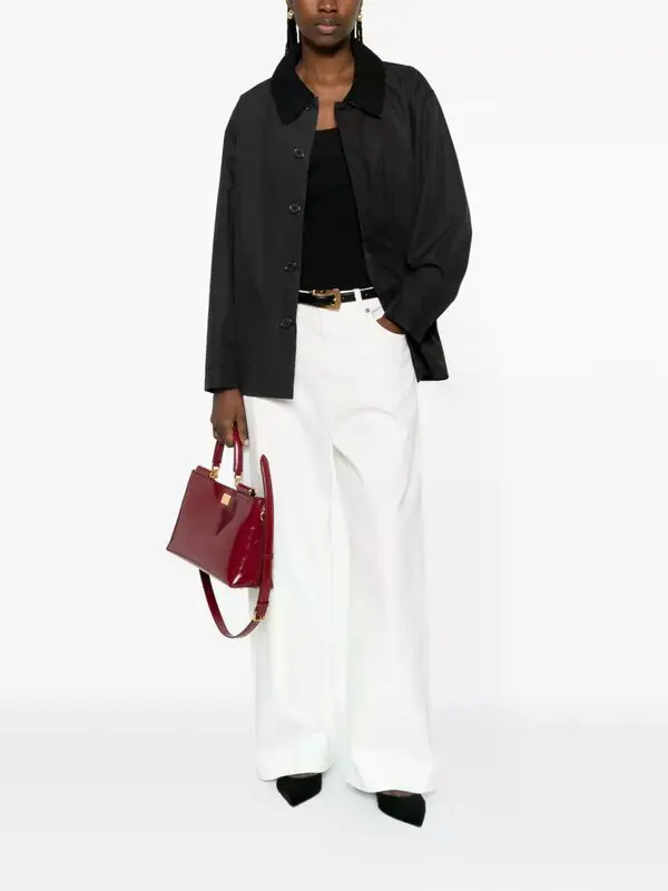P.a.r.o.s.h Belted Knit-collar Jacket