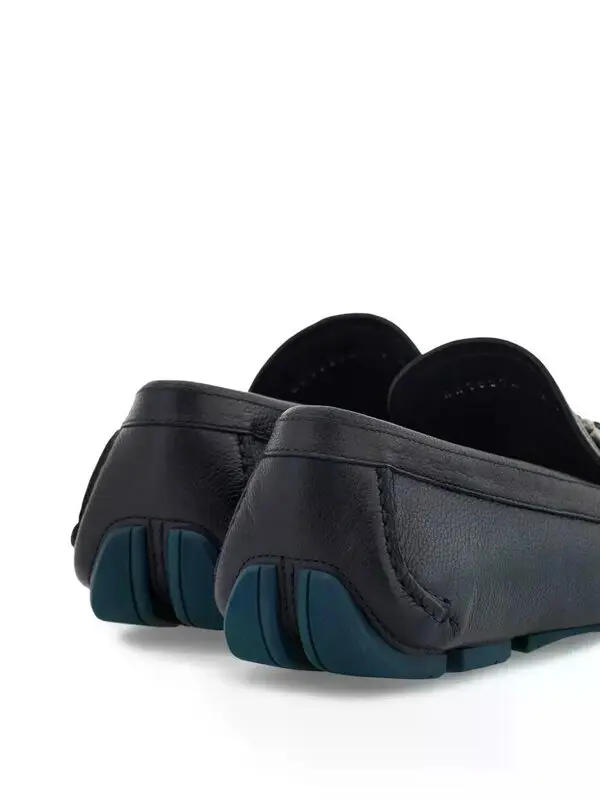 FERRAGAMO Gancini Hardware Loafers - Blue