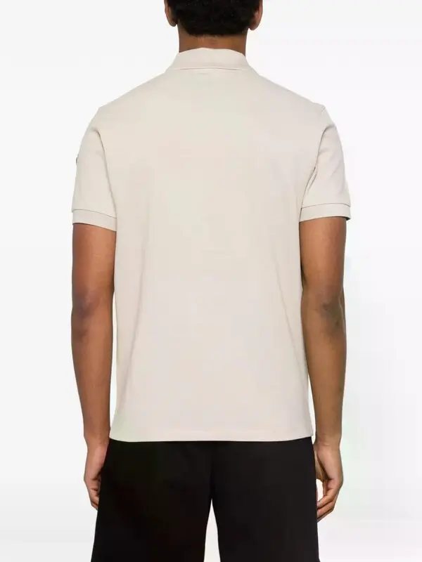 Moncler Button Polo Shirt - Neutrals