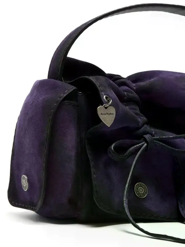 Acne Studios Heart-charm Shoulder Bag - Purple