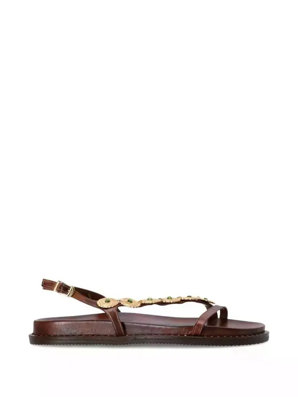 KOTRIS SANDALS Embellished Flat Sandals