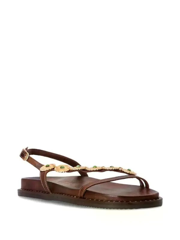 KOTRIS SANDALS Embellished Flat Sandals