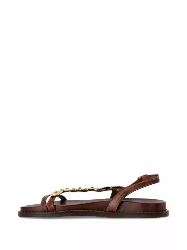 KOTRIS SANDALS Embellished Flat Sandals