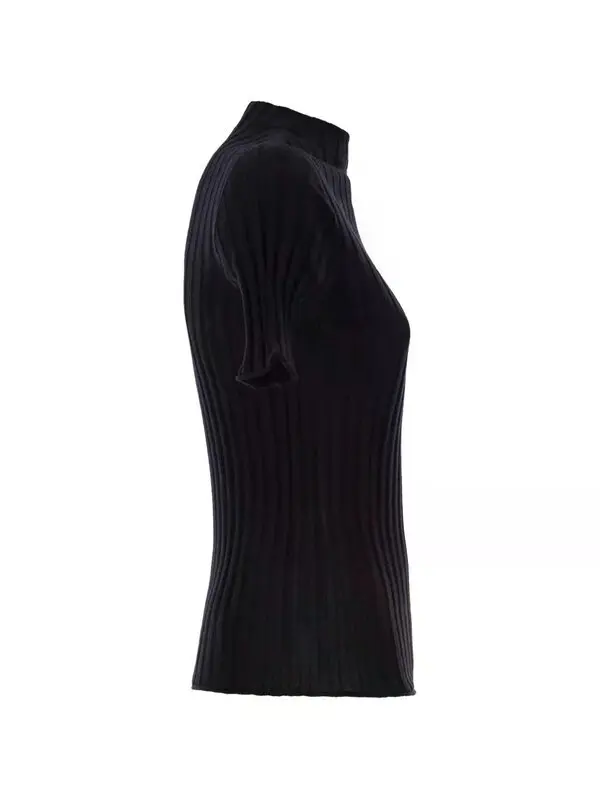 Peserico Ribbed Short-sleeve Sweater